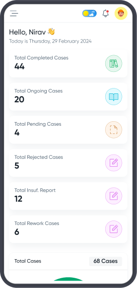 Dekstop Dashboard view